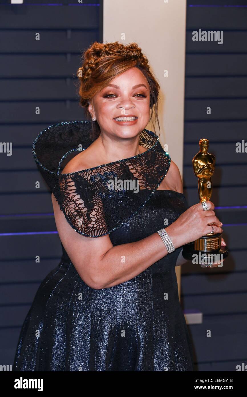Ruth Carter walking on the red carpet at the 2019 Vanity Fair Oscar ...