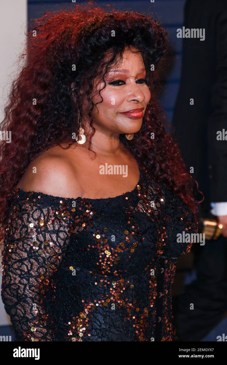 Chaka Khan walking on the red carpet at the 2019 Vanity Fair Oscar ...