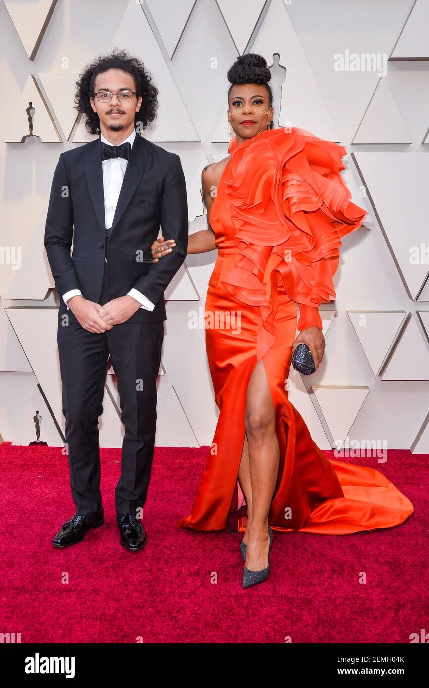 Hannah Beachler walking on the 2019 Oscars red carpet at the 91st ...