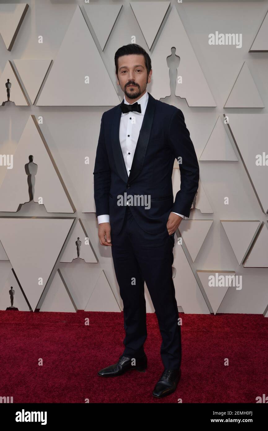 Diego Luna walking on the 2019 Oscars red carpet at the 91st Academy ...