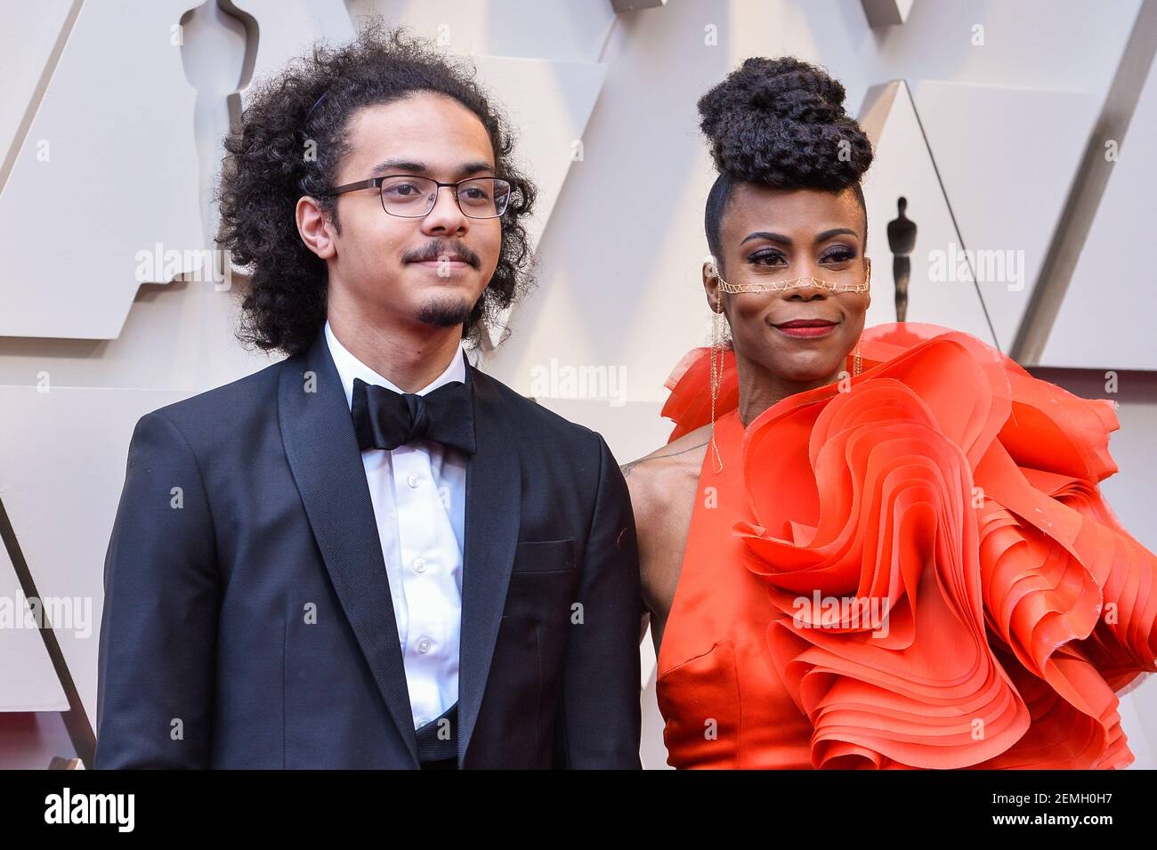 Hannah Beachler walking on the 2019 Oscars red carpet at the 91st ...