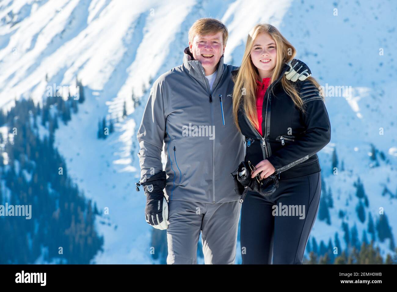 King Willem-Alexander and Princess Amalia during the annual winter ...