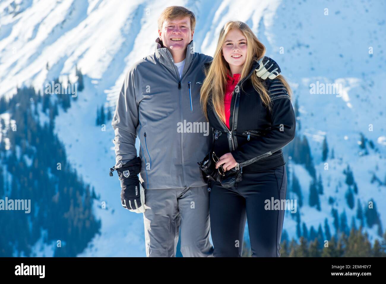 King Willem-Alexander and Princess Amalia during the annual winter ...