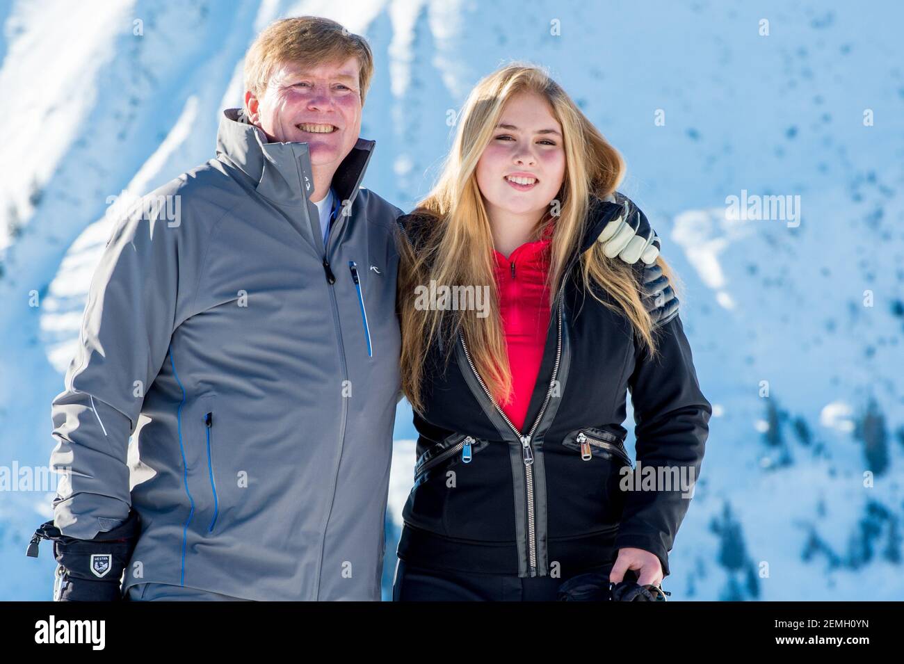 King Willem-Alexander and Princess Amalia during the annual winter ...