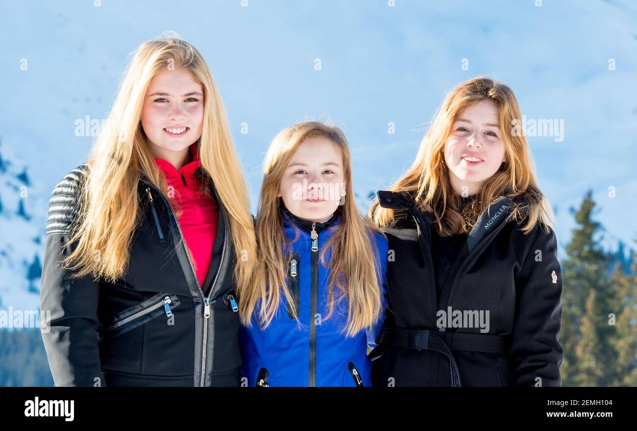 Princess Amalia, Princess Alexia, Princess Ariane during the annual ...