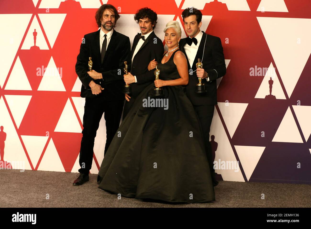 Mark Ronson, Lady Gaga, Anthony Rossomando and Andrew Wyatt at the 91st ...