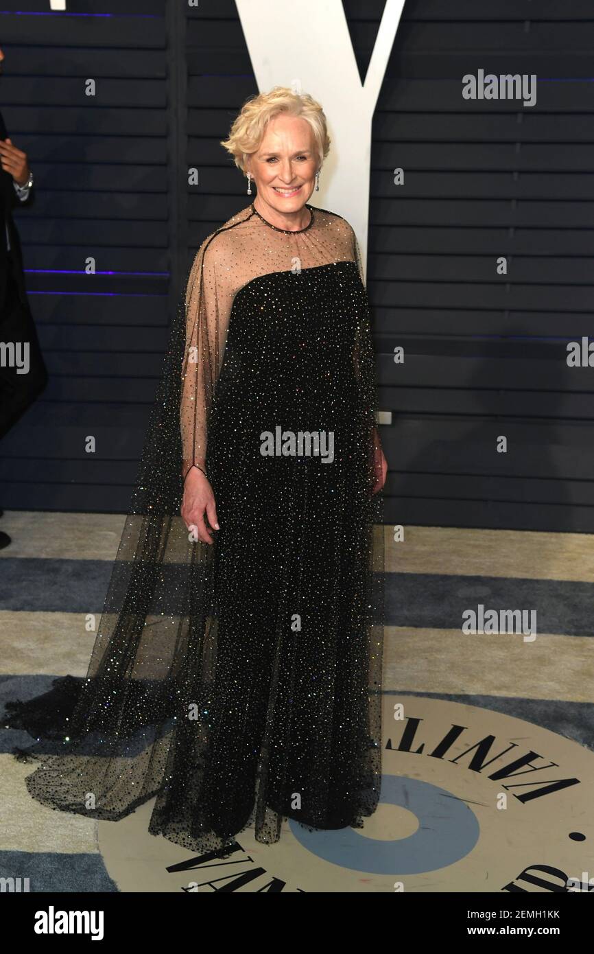 Glenn Close at the Vanity Fair Oscar Party on February 24, 2019 in Los ...