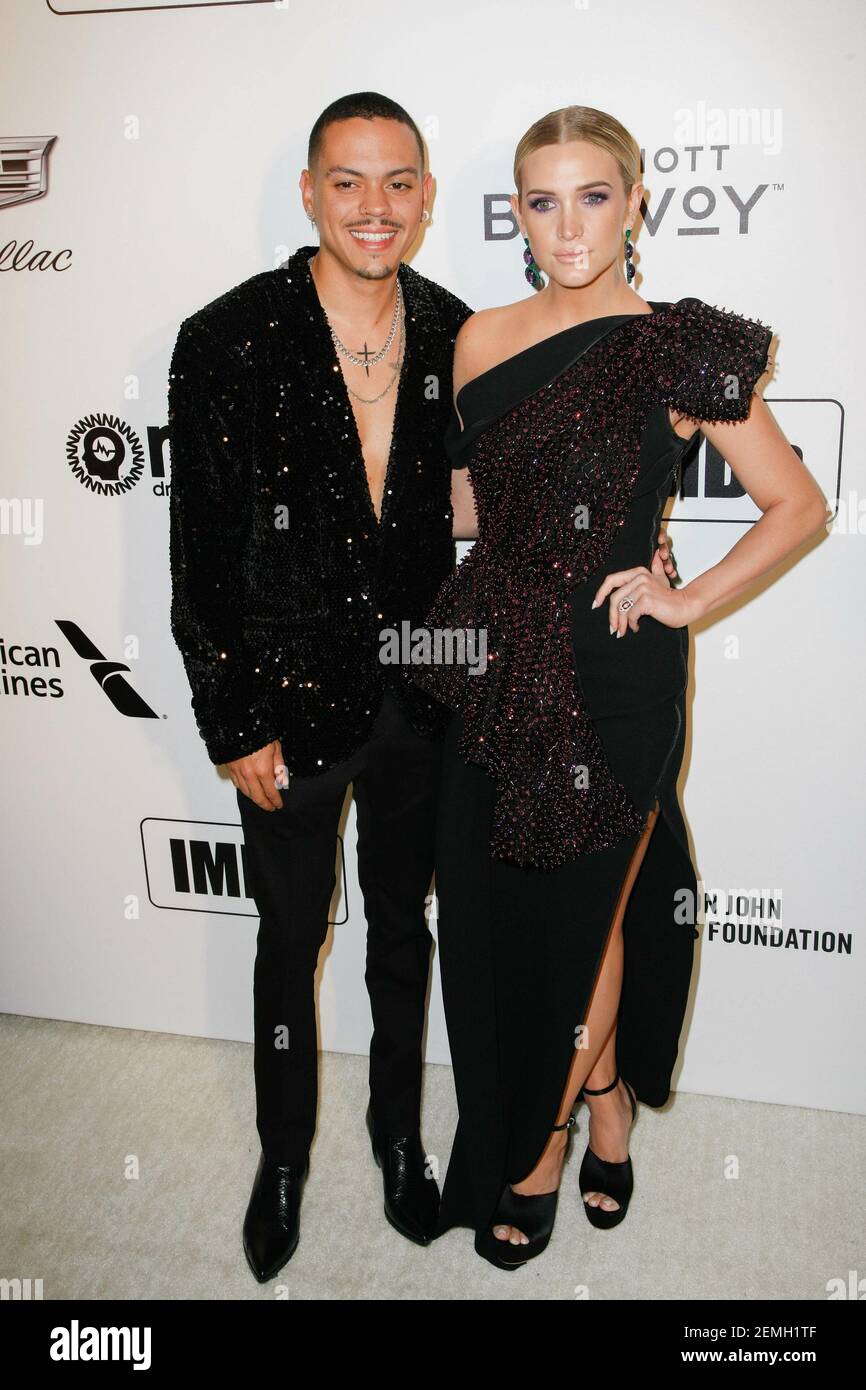 Evan Ross and Ashlee Simpson Ross at the Vanity Fair Oscar Party on ...