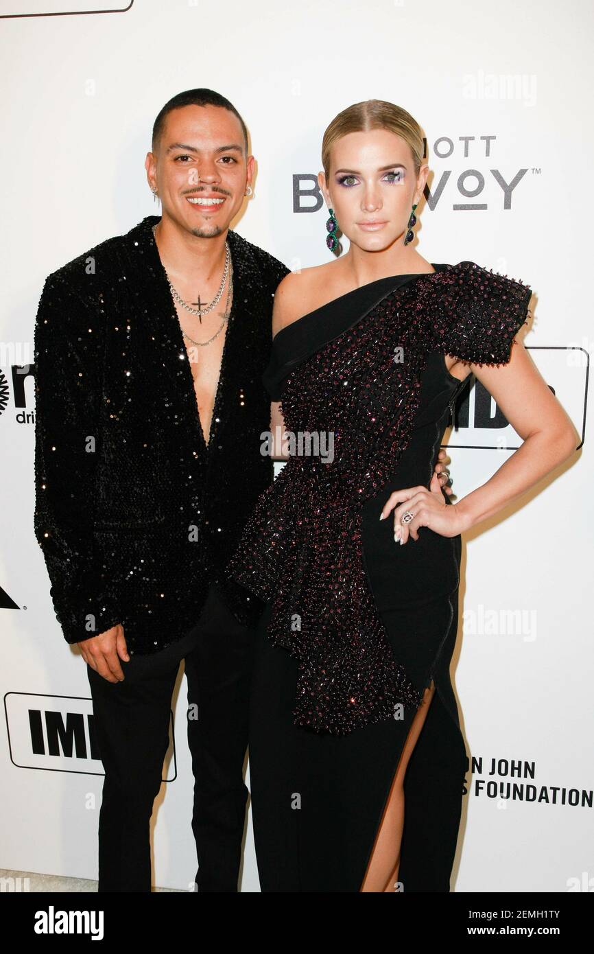 Evan Ross and Ashlee Simpson Ross at the Vanity Fair Oscar Party on ...