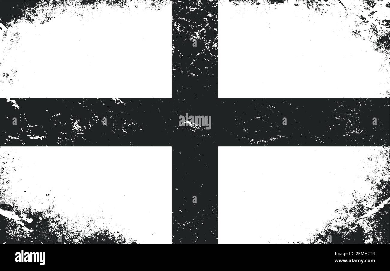 England flag in grunge style, distressed texture Stock Vector Image ...