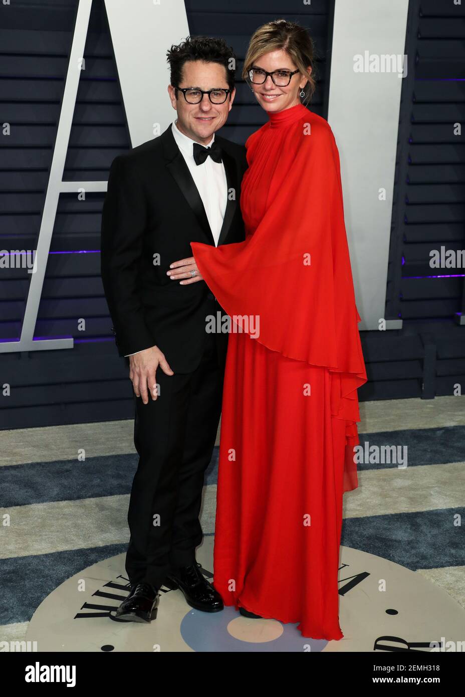 BEVERLY HILLS, LOS ANGELES, CA, USA - FEBRUARY 24: J.J. Abrams and wife ...