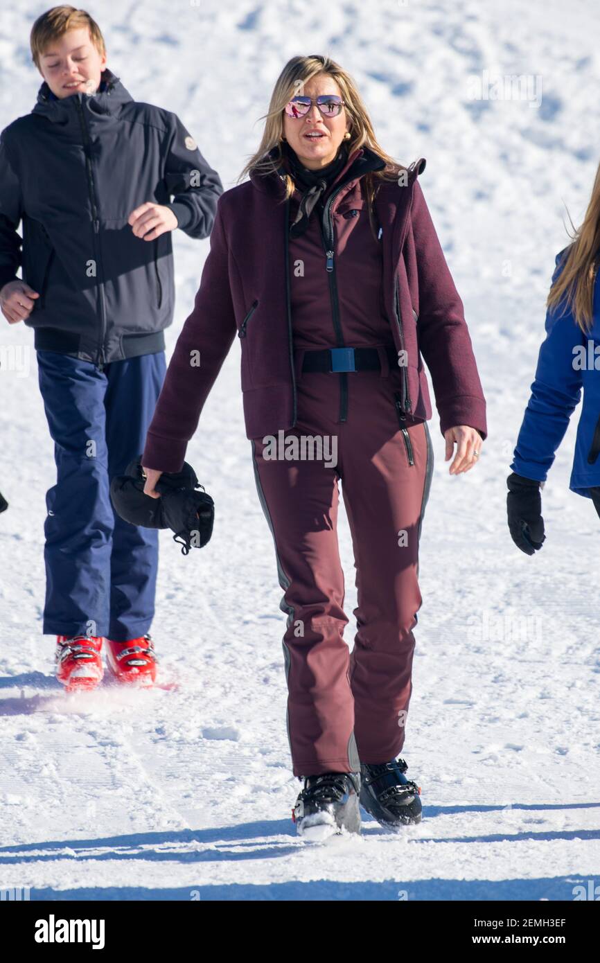 Queen Maxima during the annual winter Royal photoc?all at the skiing ...