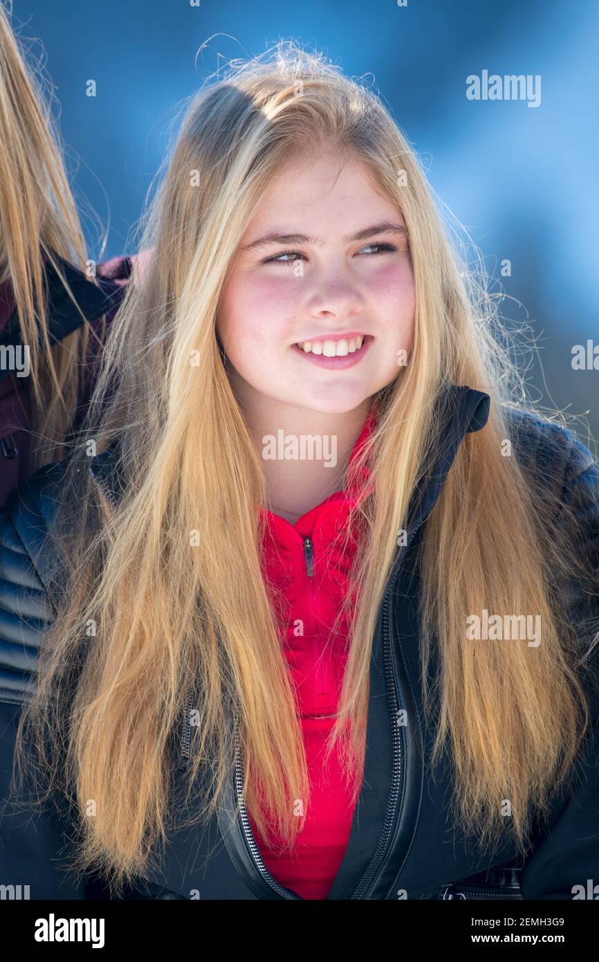Princess Amalia during the annual winter Royal photoc?all at the skiing ...