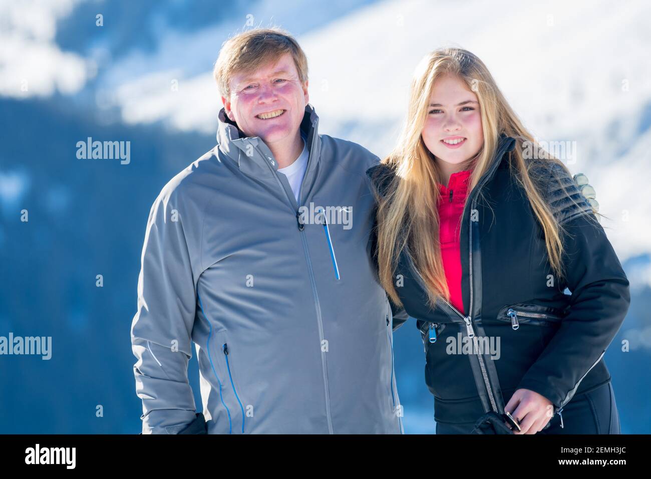 King Willem-Alexander and Princess Amalia during the annual winter ...