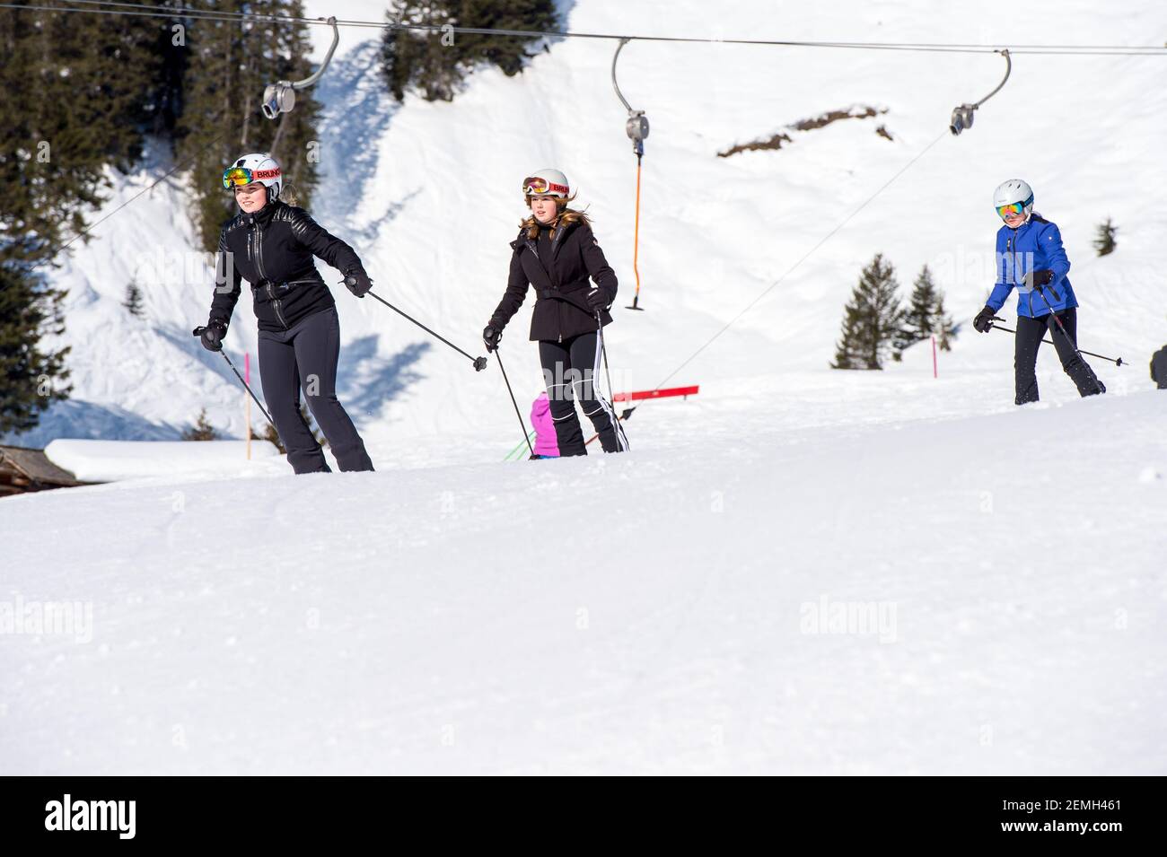 Princess Amalia, Princess Alexia, Princess Ariane during the annual ...
