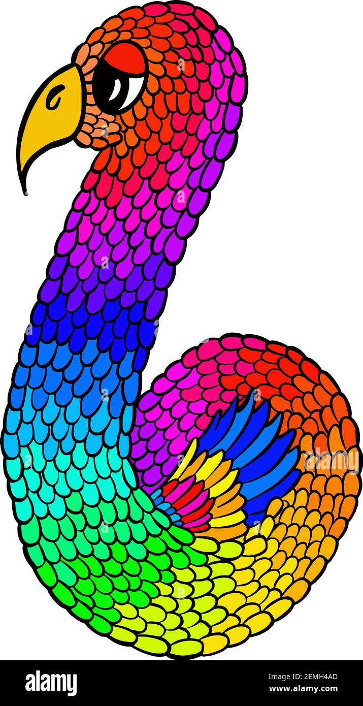 Yoga Parrot Number Illustration Vector Cartoon Stock Vector Image & Art ...