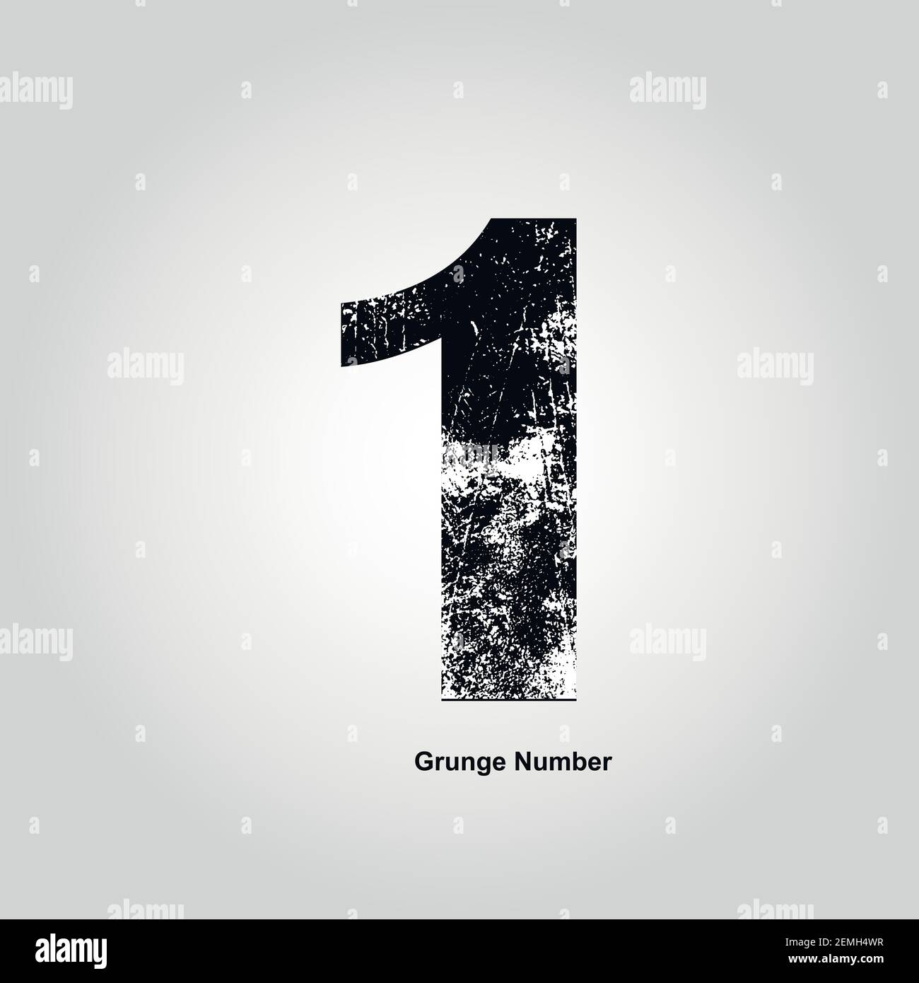 Grunge numbers. Vector illustration Stock Vector Image & Art - Alamy
