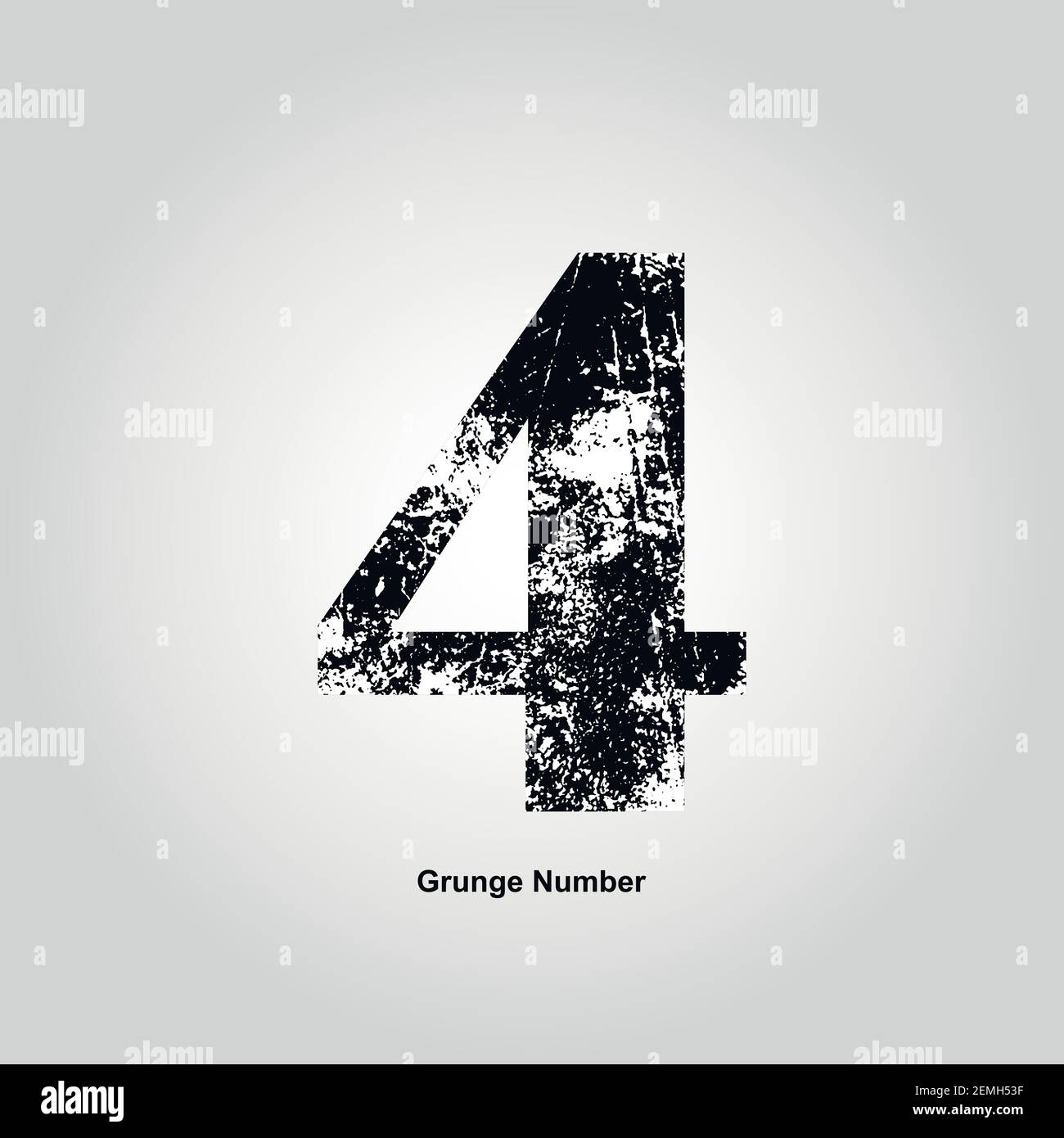 Grunge numbers. Vector illustration Stock Vector Image & Art - Alamy