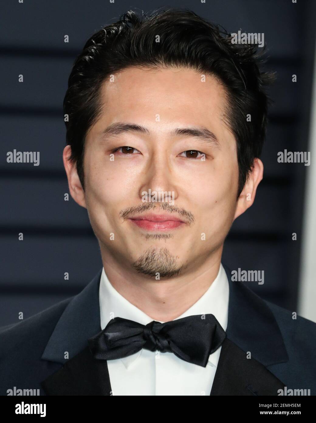 BEVERLY HILLS, LOS ANGELES, CA, USA - FEBRUARY 24: Steven Yeun arrives ...