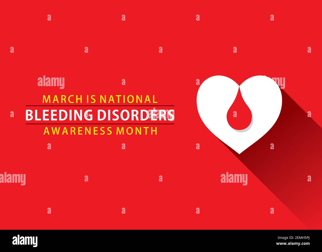 vector illustration of national bleeding disorders awareness month ...