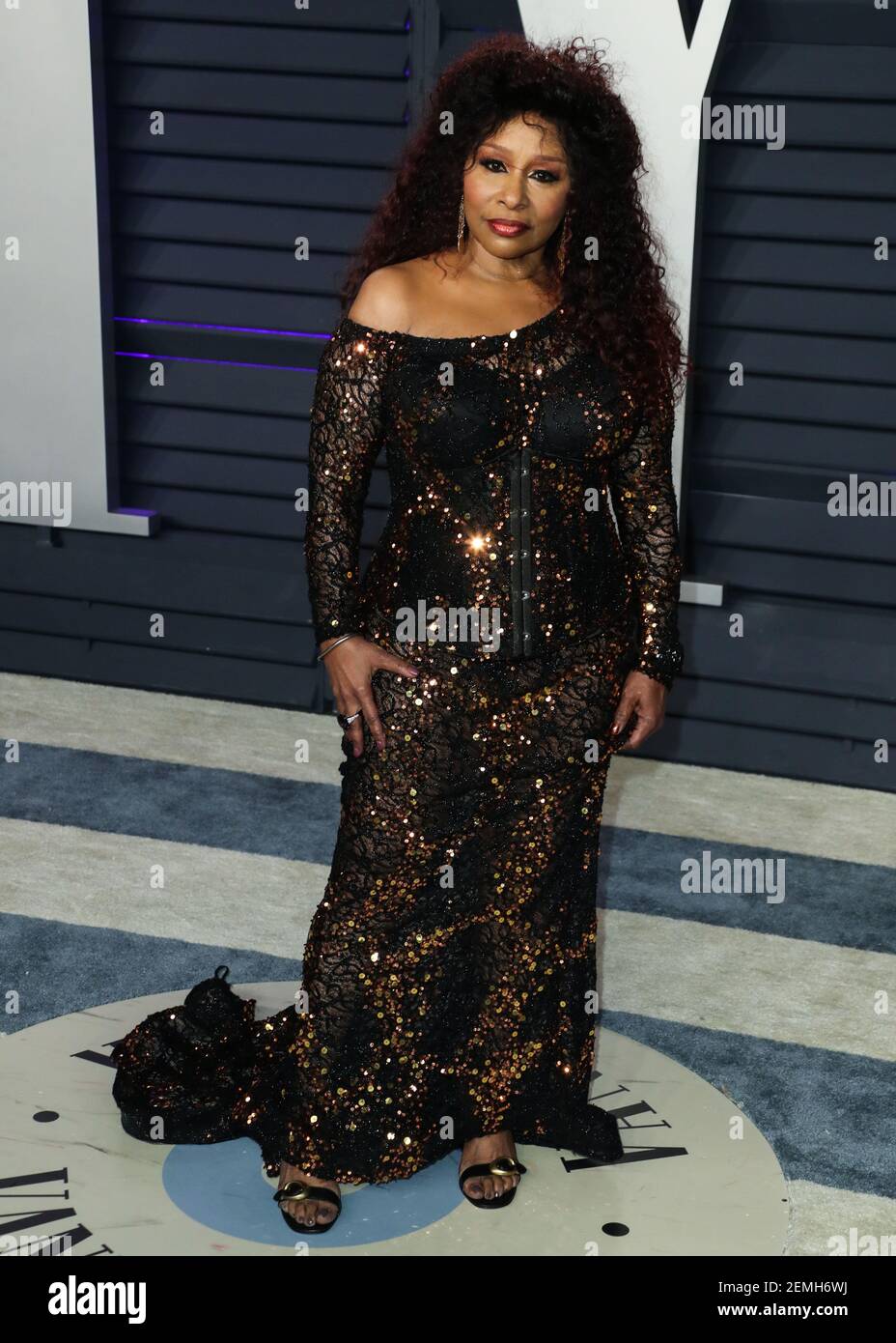 BEVERLY HILLS, LOS ANGELES, CA, USA - FEBRUARY 24: Chaka Khan arrives ...