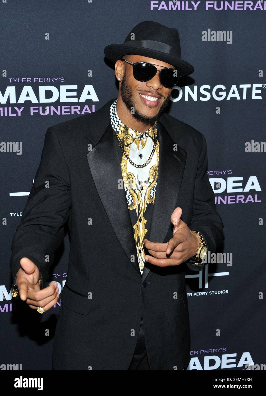 Actor Courtney Burrell attends the NY special screening of Tyler Perry ...