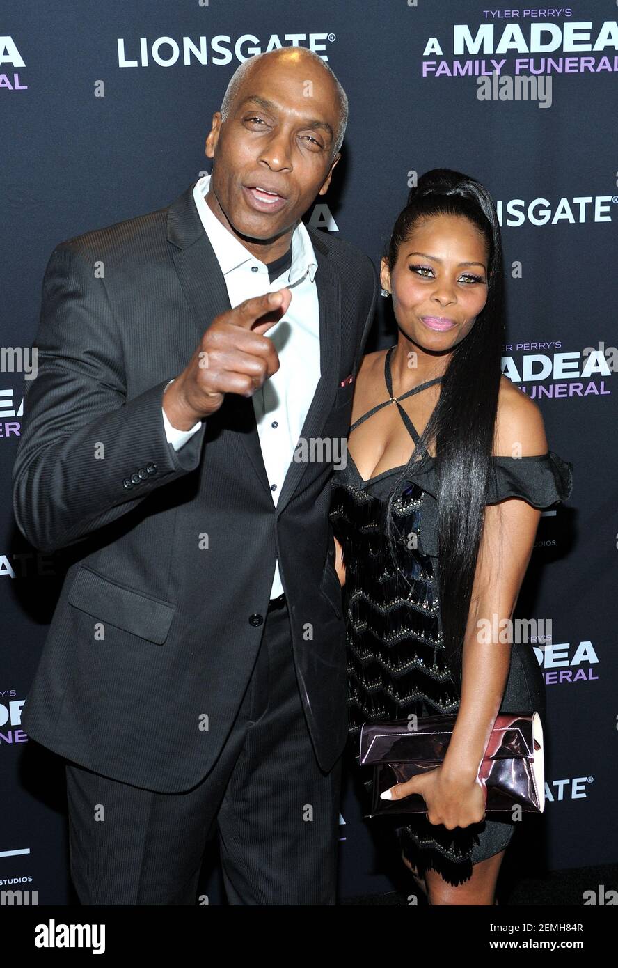 Actor Derek Morgan (L) attends the NY special screening of Tyler Perry ...