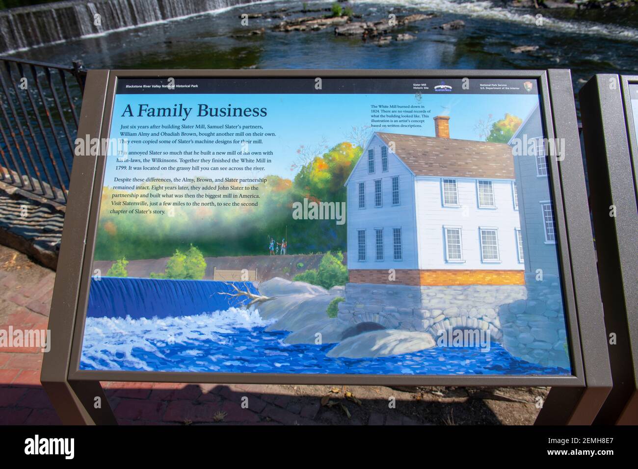 Old slater mill national historic landmark hi-res stock photography and ...