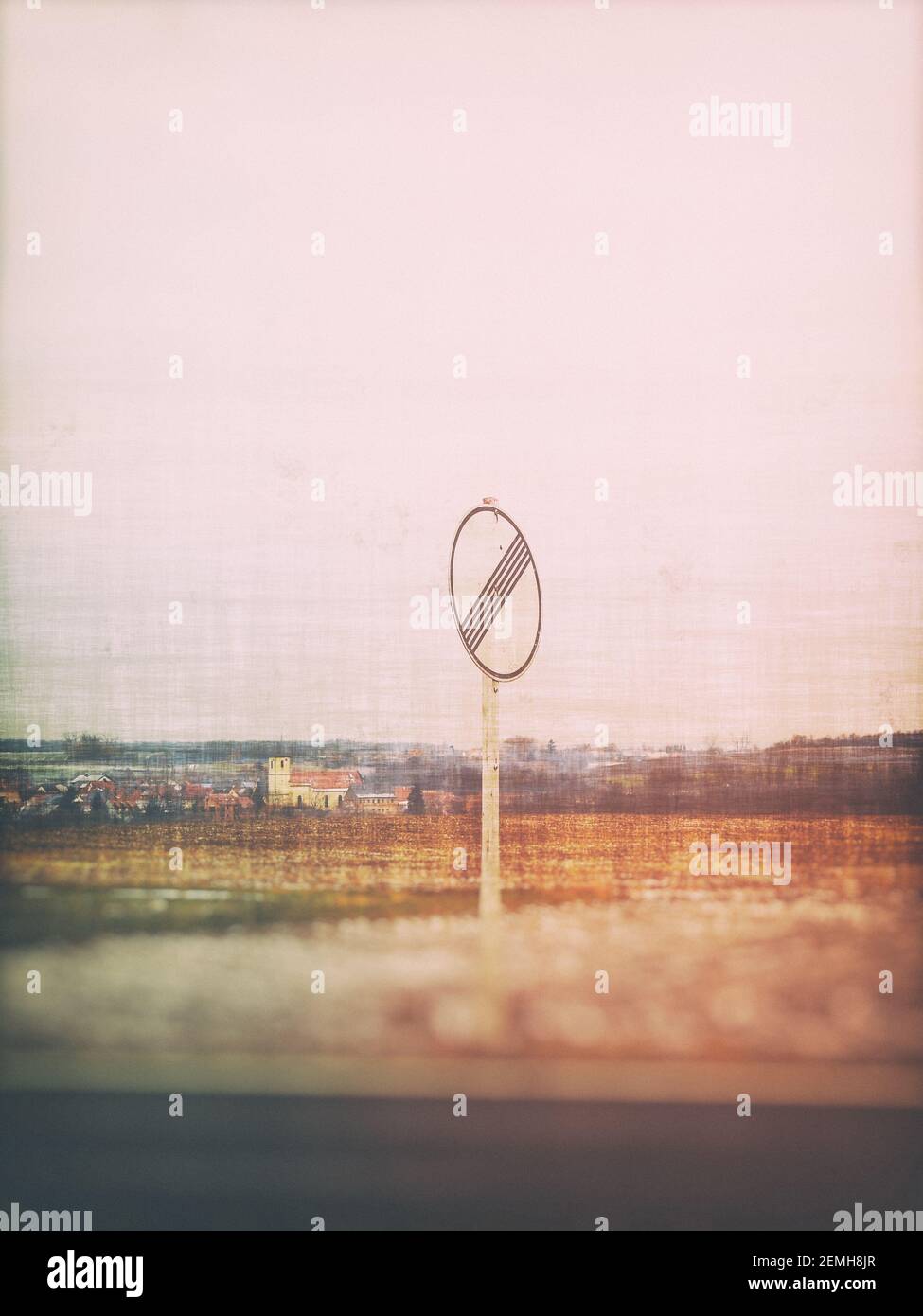 Blurred traffic sign hi-res stock photography and images - Alamy