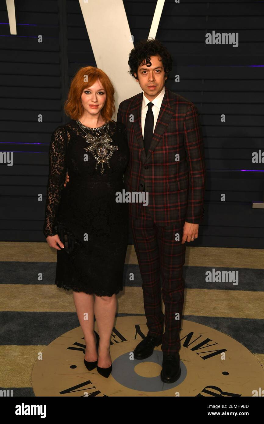 Christina Hendricks and Geoffrey Arend at the Vanity Fair Oscar Party ...