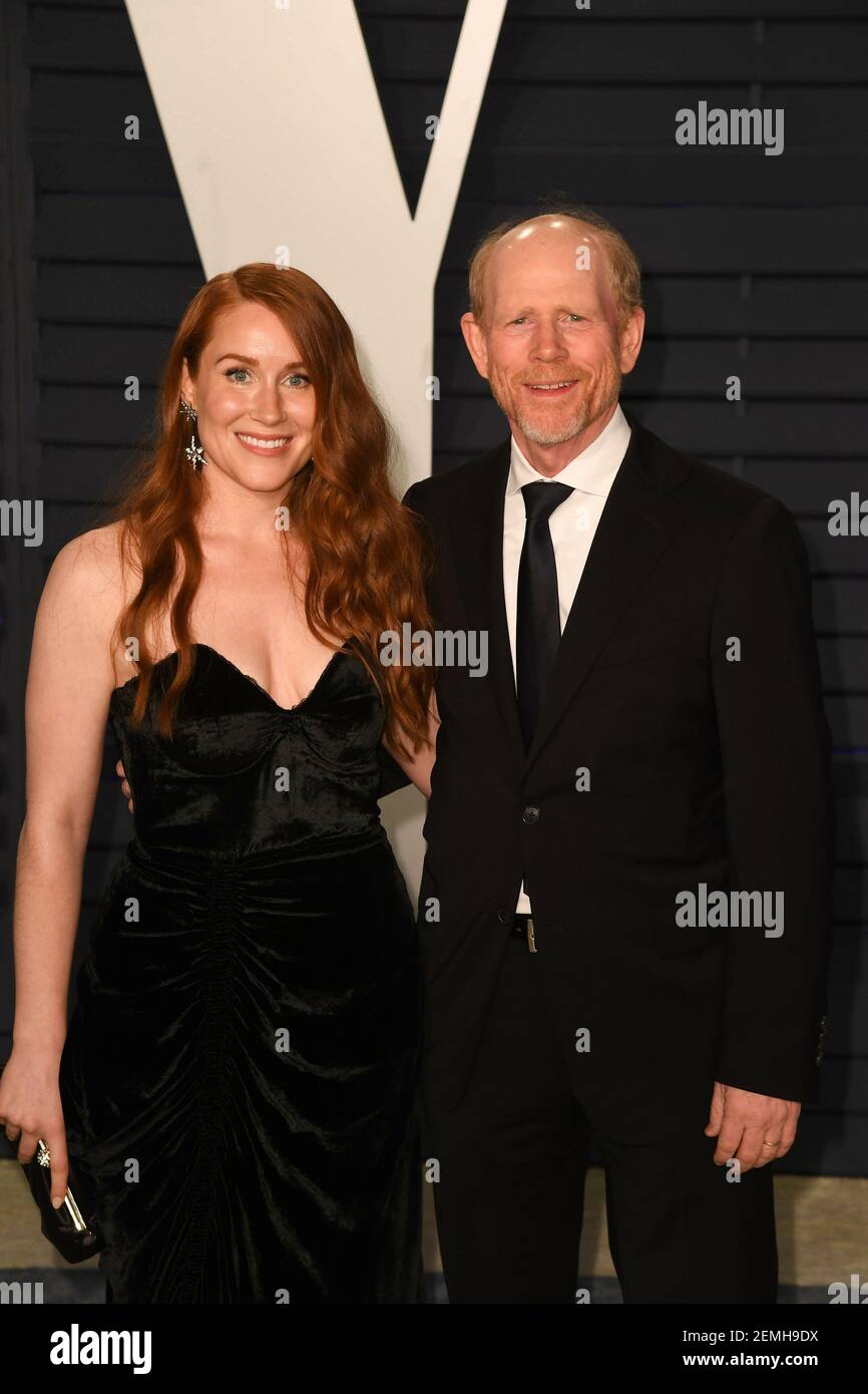 Paige Howard and Ron Howard at the Vanity Fair Oscar Party on February ...