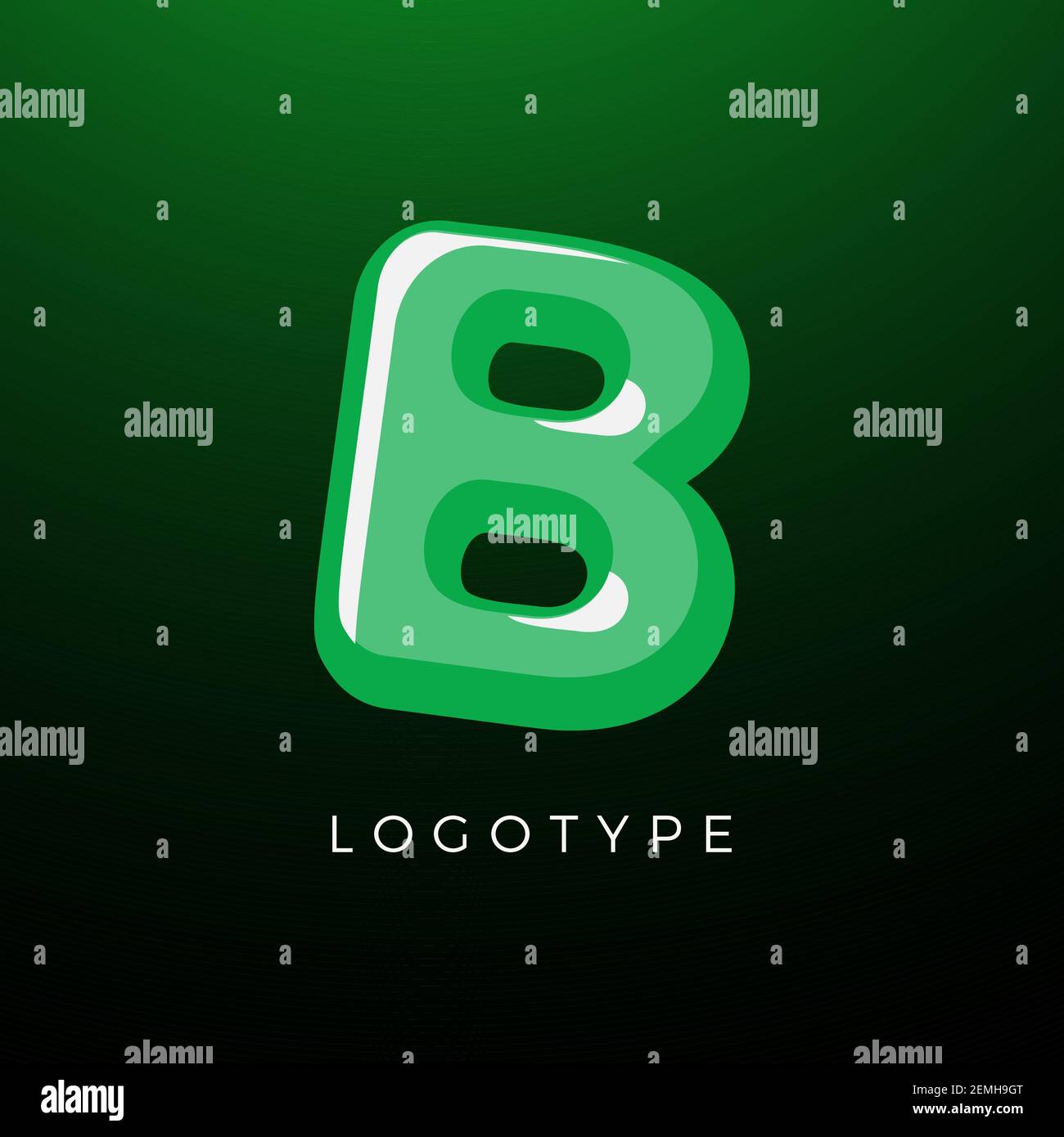 3D playful Letter B, Kids and joy style symbol for school, preschool ...