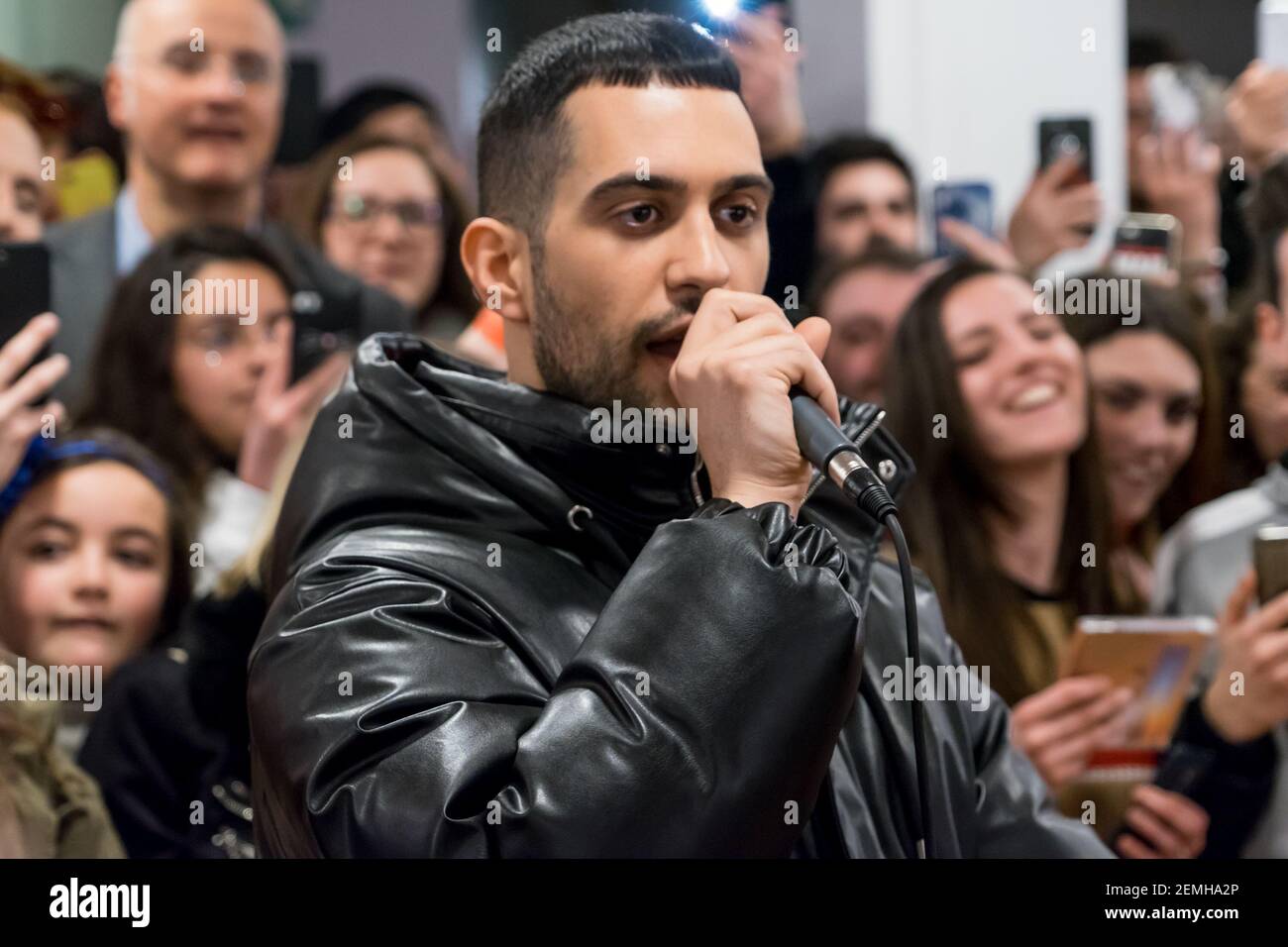 The winner of the Festival of Sanremo 2019 Mahmood with the song Soldi ...