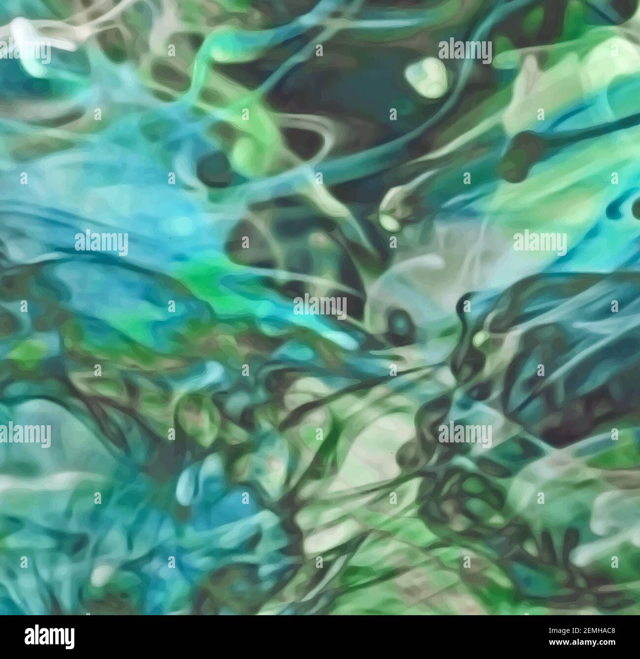 Blue ink in water paint Stock Vector Images - Alamy