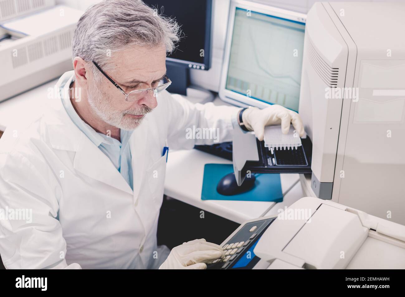 Life scientist researching in the laboratory Stock Photo - Alamy