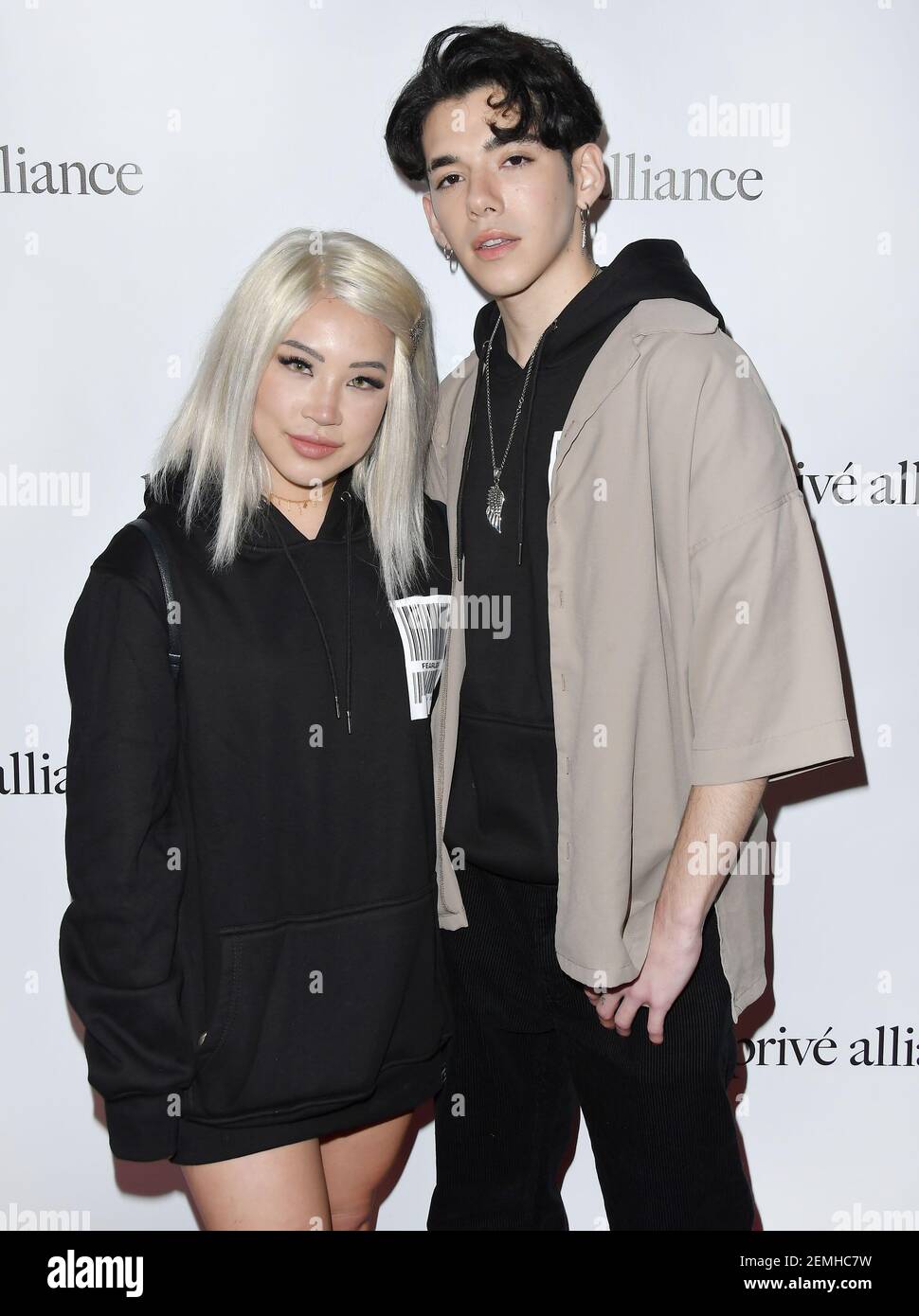 (L-R) Ashley Yi and Yoandri at the Prive? Alliance Ready-To-Wear ...