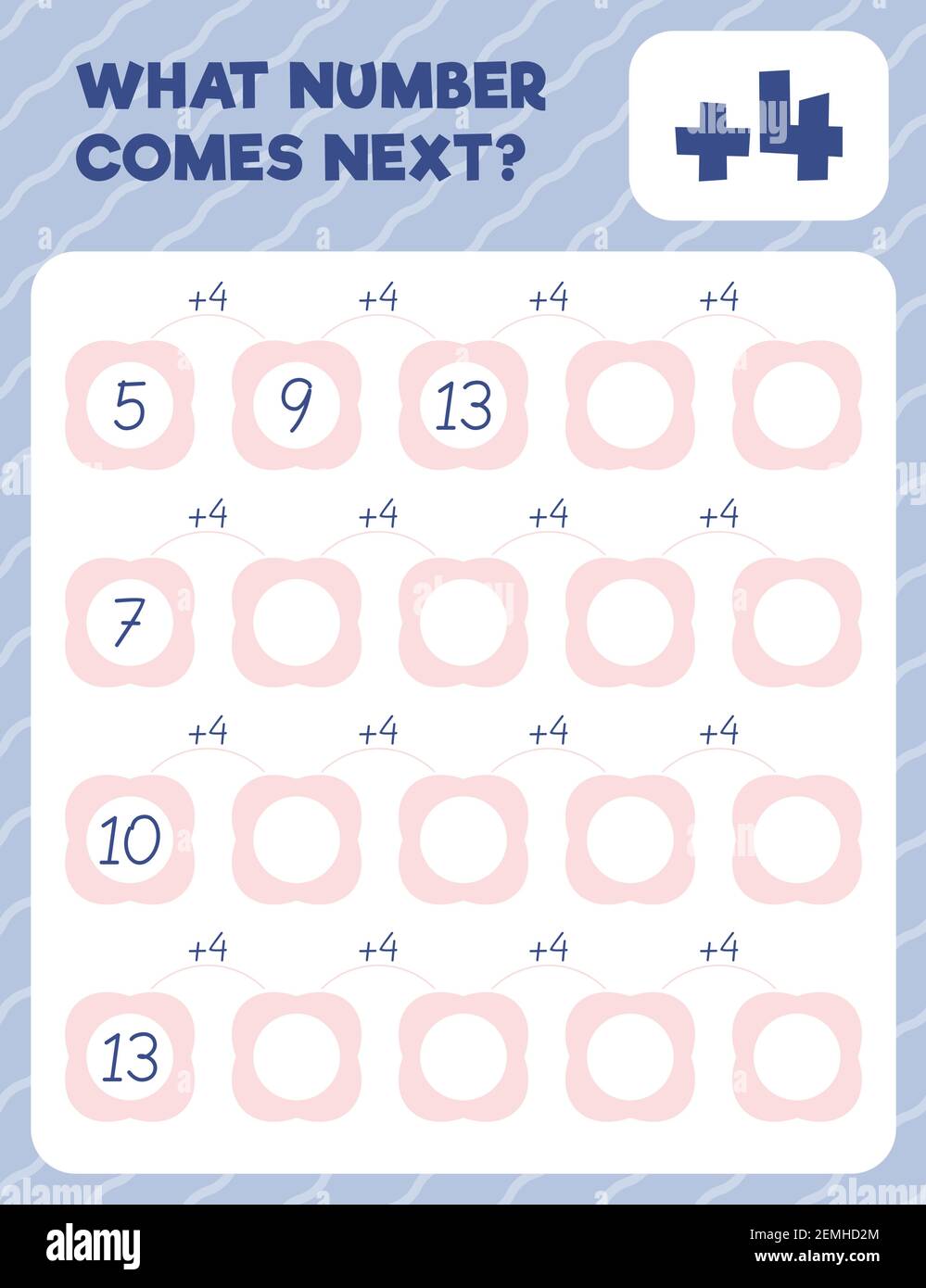 Math worksheet practice print page. What number comes next? Addition ...