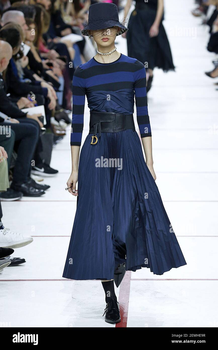 Shuping Li walks on the runway during the Christian Dior Ready To Wear ...
