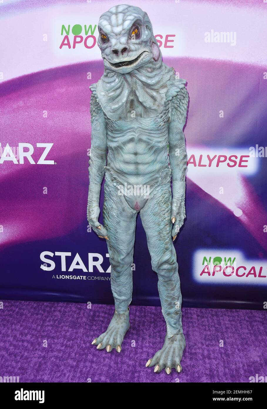 Alien creature arrives at the "Now Apocalypse" Los Angeles Premiere ...