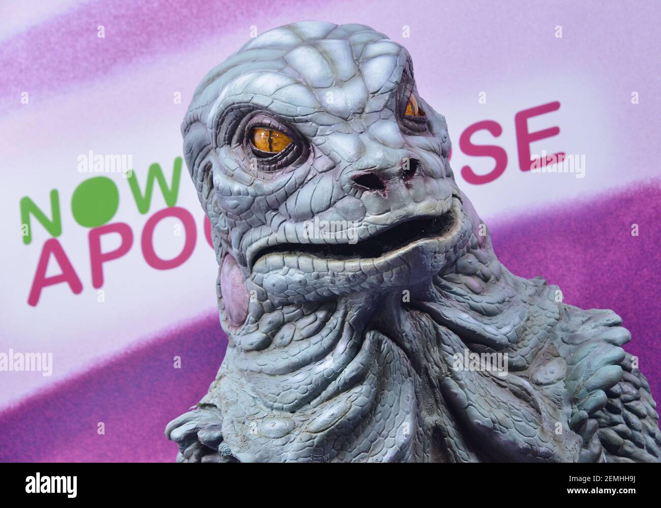 Alien creature at the "Now Apocalypse" Los Angeles Premiere held at the ...
