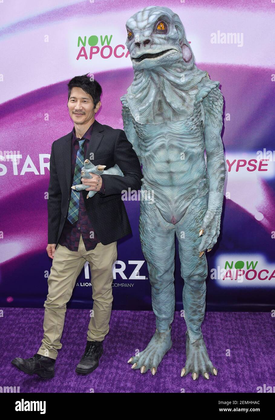 (L-R) Gregg Araki and Alien Creature at the "Now Apocalypse" Los ...