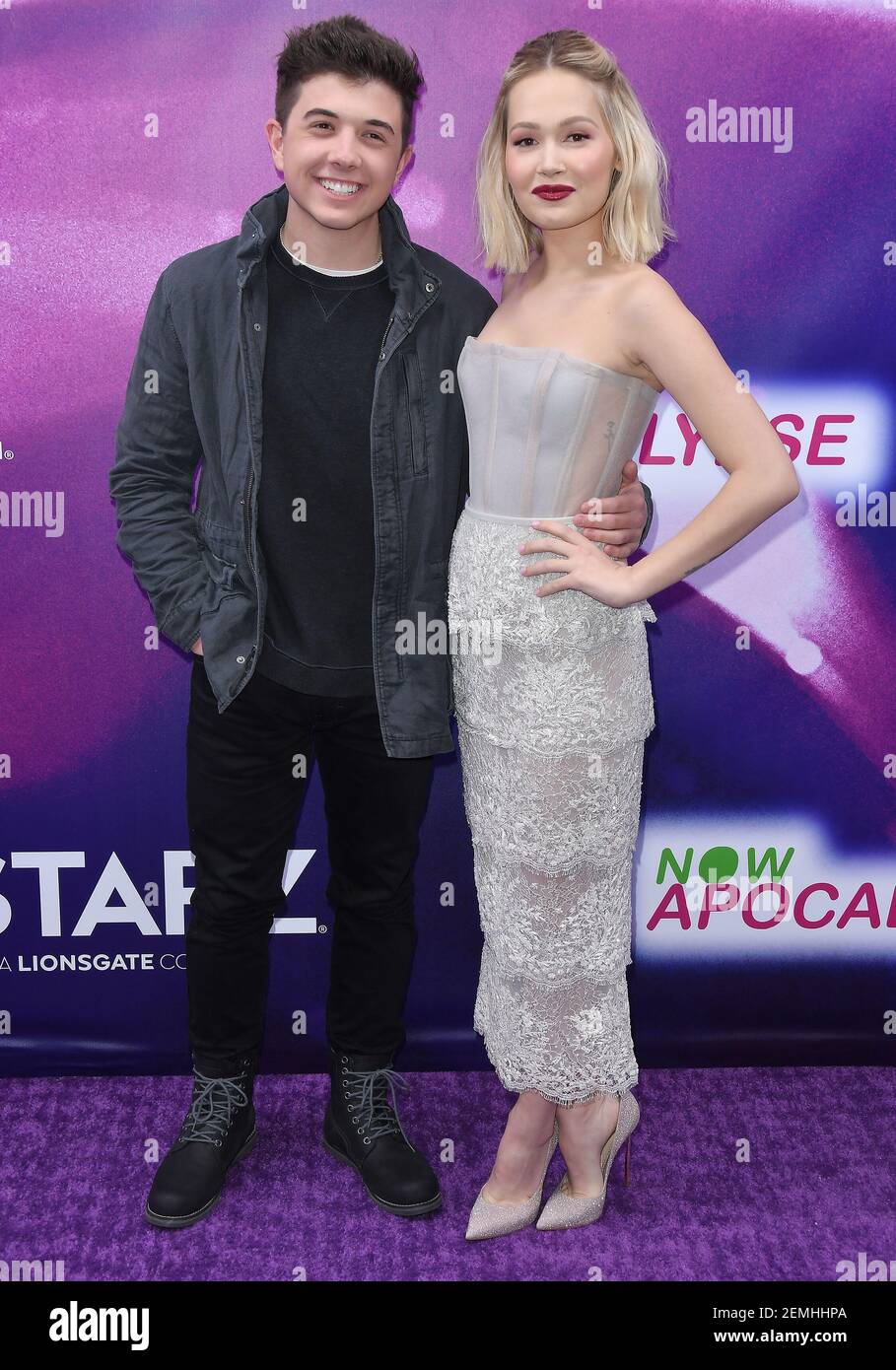 Bradley Steven Perry and Kelli Berglund arrives at the "Now Apocalypse ...