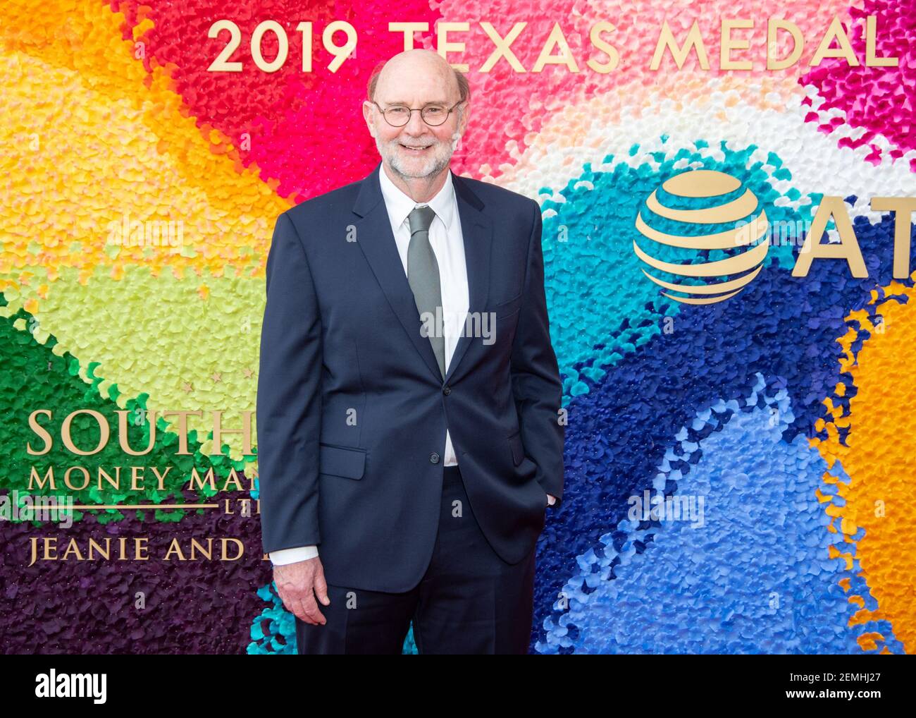 Stephen Harrigan arrives on the red carpet at the Texas Medal of Arts ...