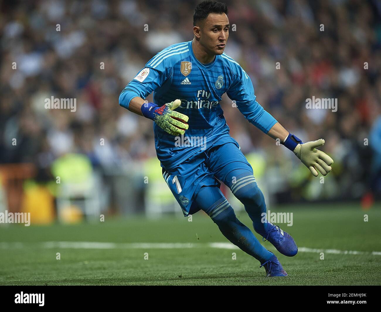 Keylor Navas of Real Madrid during the match between Real Madrid v FC ...