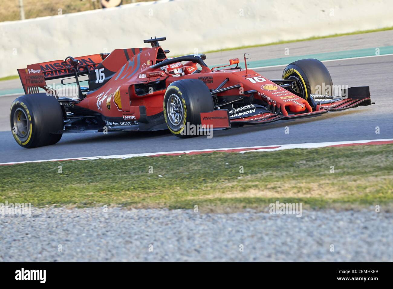 Charles Leclerc (Scuderia Ferrari Mission Winnow) SF90 car, seen in ...