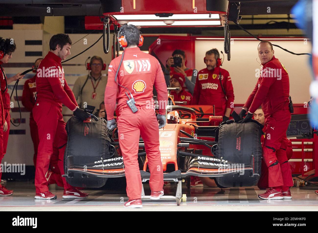 Charles Leclerc (Scuderia Ferrari Mission Winnow) SF90 car, seen in ...