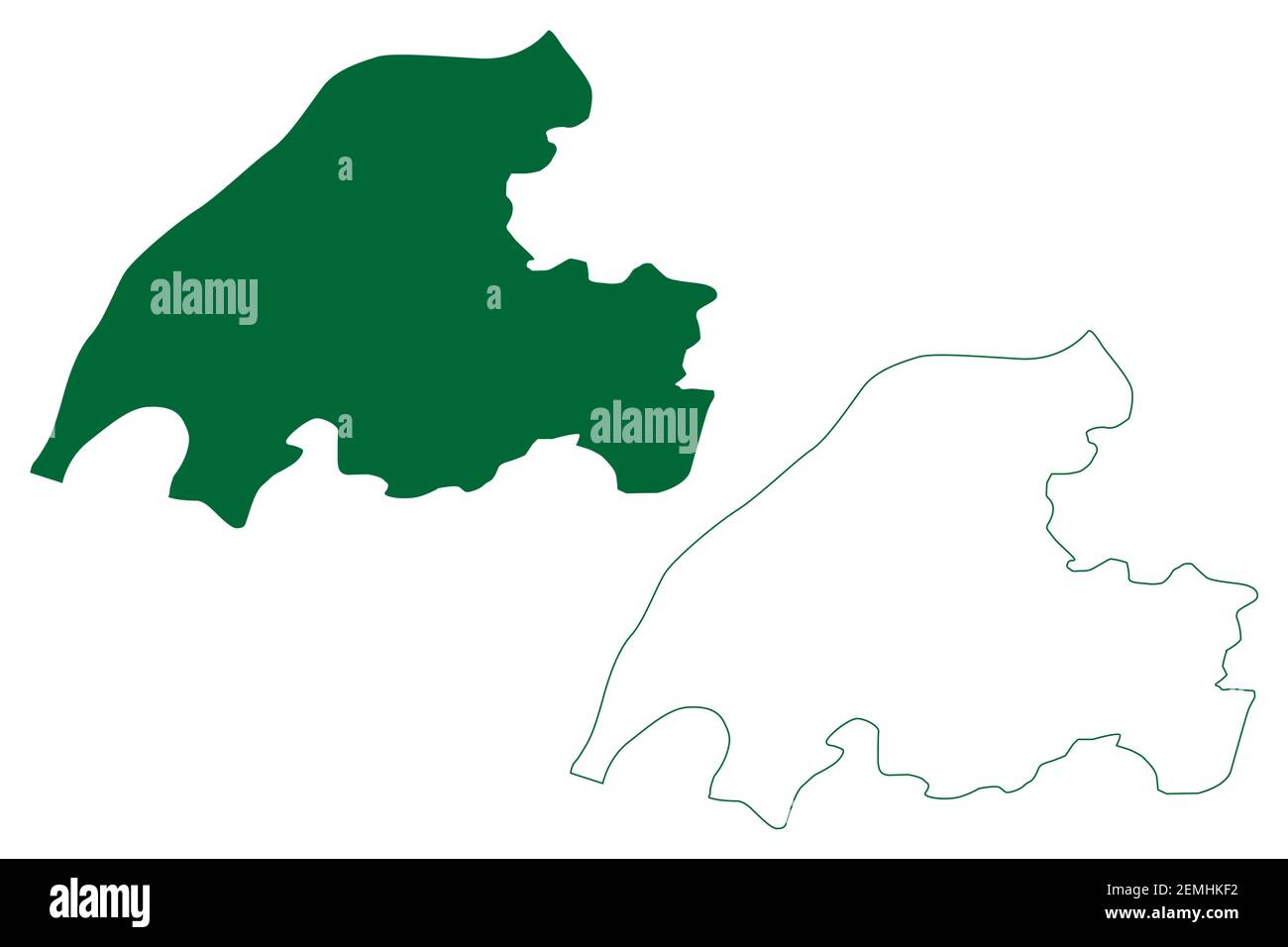 Dibrugarh district (Assam State, Republic of India) map vector ...