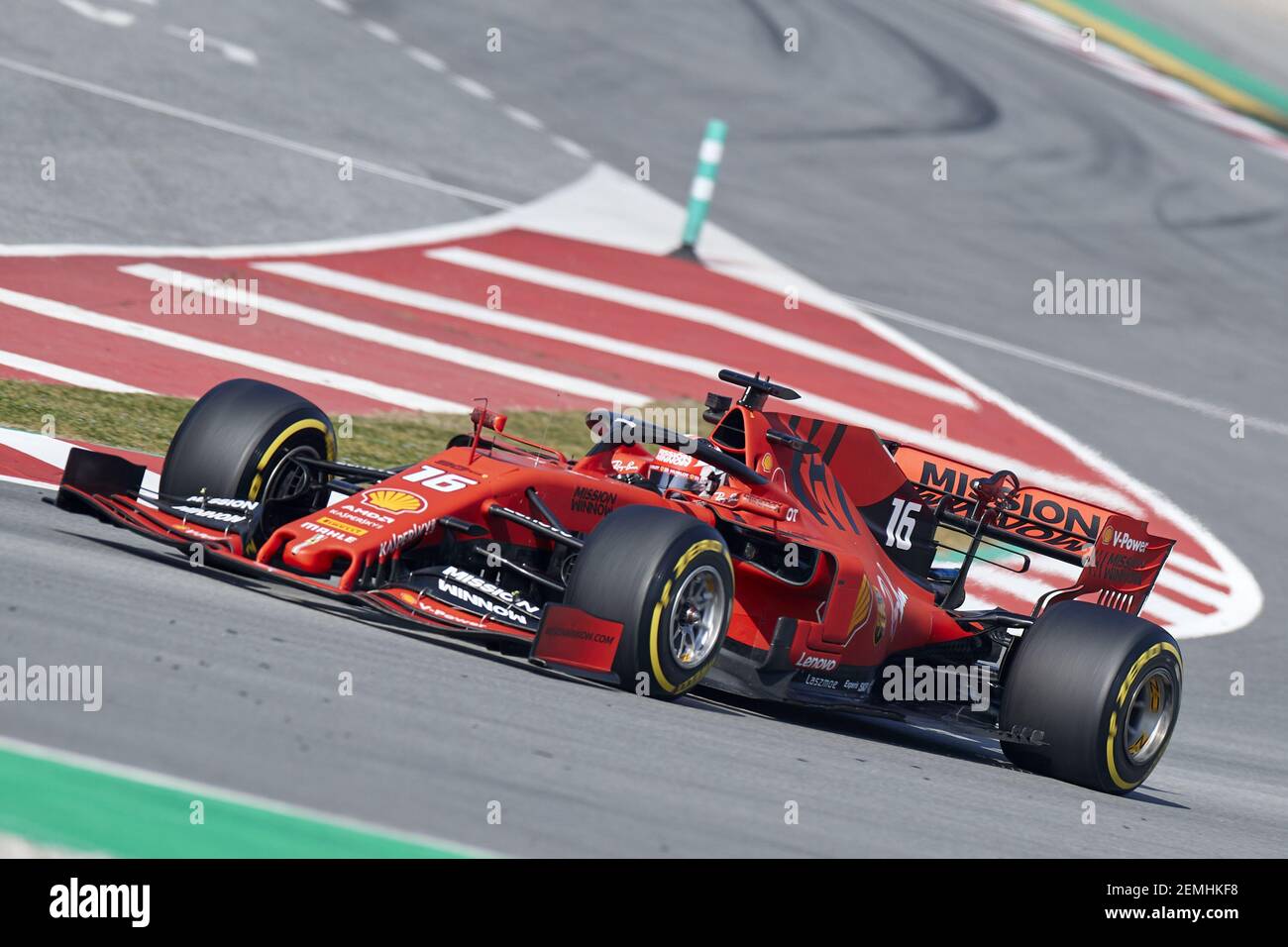 Charles Leclerc (Scuderia Ferrari Mission Winnow) SF90 car, seen in ...