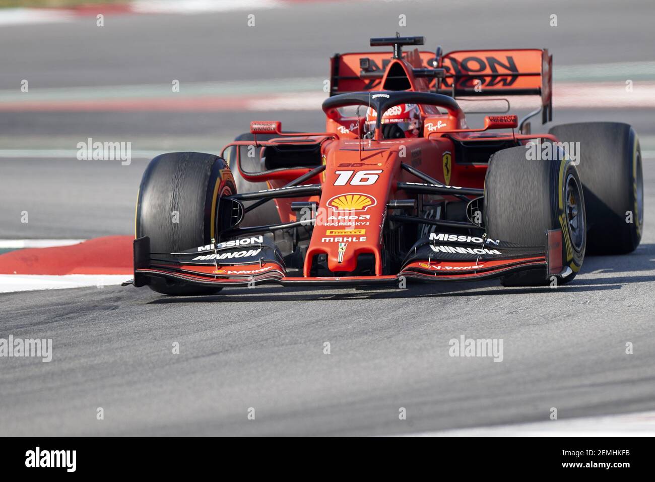 Charles Leclerc (Scuderia Ferrari Mission Winnow) SF90 car, seen in ...
