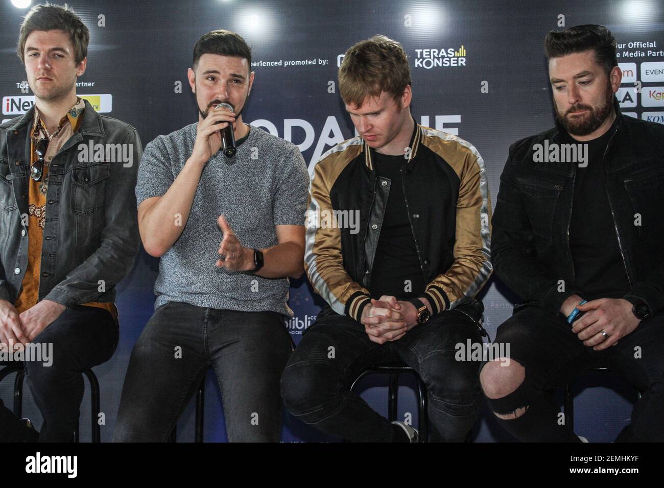 Kodaline band, Mark Prendergrast (left), Jason Bolay (second from left ...